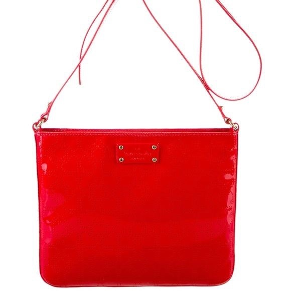 kate spade | Bags | Kate Spade Darby Metro Red Leather Crossbody Bag ...